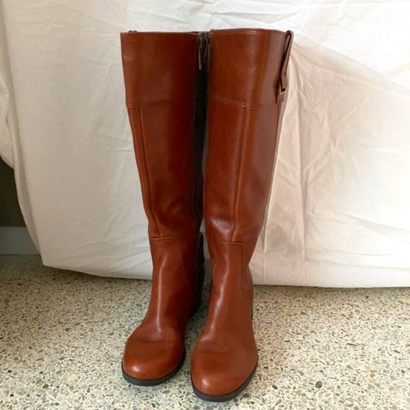 Bandolino | Shoes | Creamy Soft Caramel Riding Boots | Poshmark